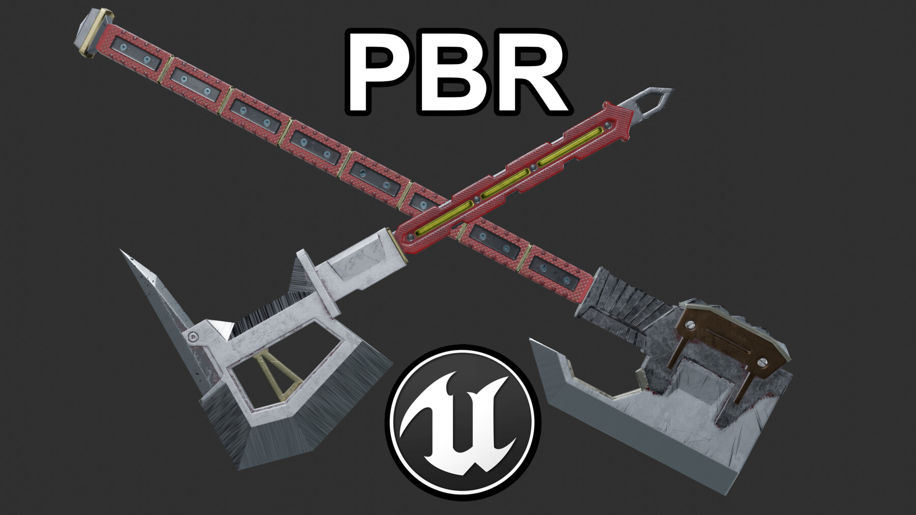 ArtStation - Axe Modern Combo Weapon Pack | Game Assets