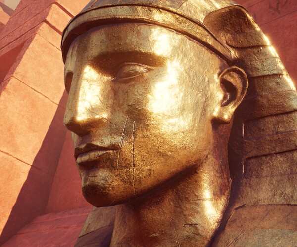 ArtStation - Alien Sandstorm Desert Planet - Egyptian Temple Ruins UE4 ...