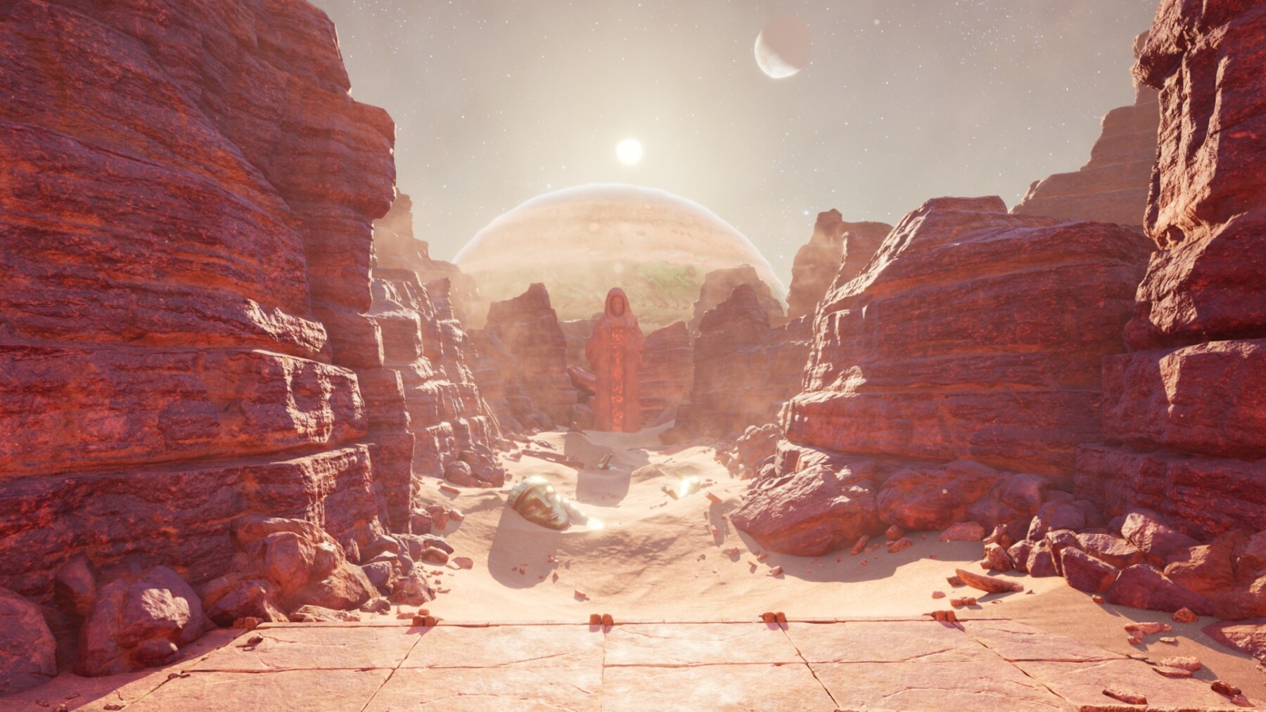 ArtStation - Alien Sandstorm Desert Planet - Egyptian Temple Ruins UE4 ...