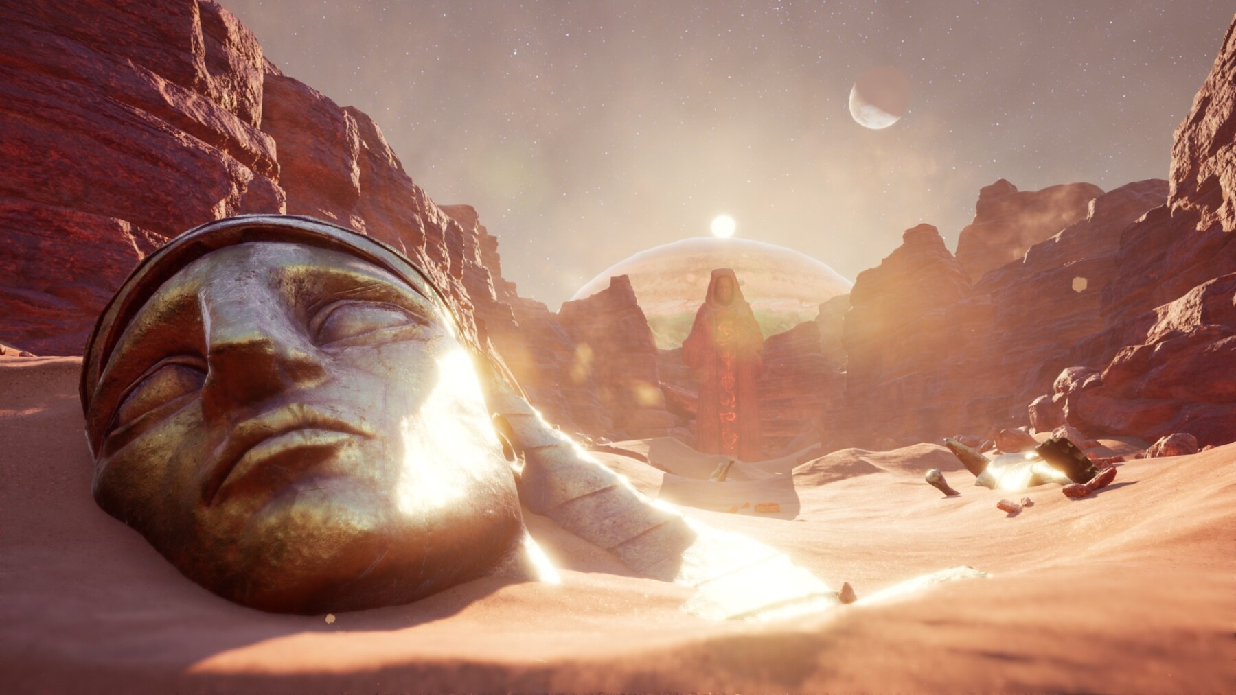 ArtStation - Alien Sandstorm Desert Planet - Egyptian Temple Ruins UE4 ...