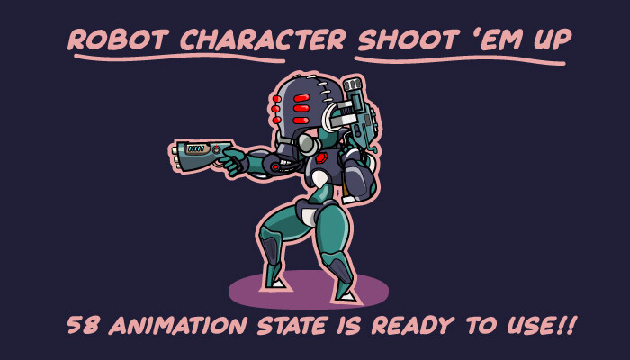 ArtStation - Robot character shoot 'em up | Game Assets