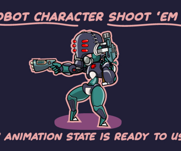 ArtStation - Robot character shoot 'em up | Game Assets