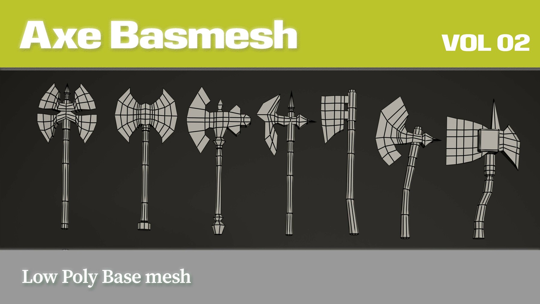 ArtStation - Axe Base Mesh VOL2 | Game Assets
