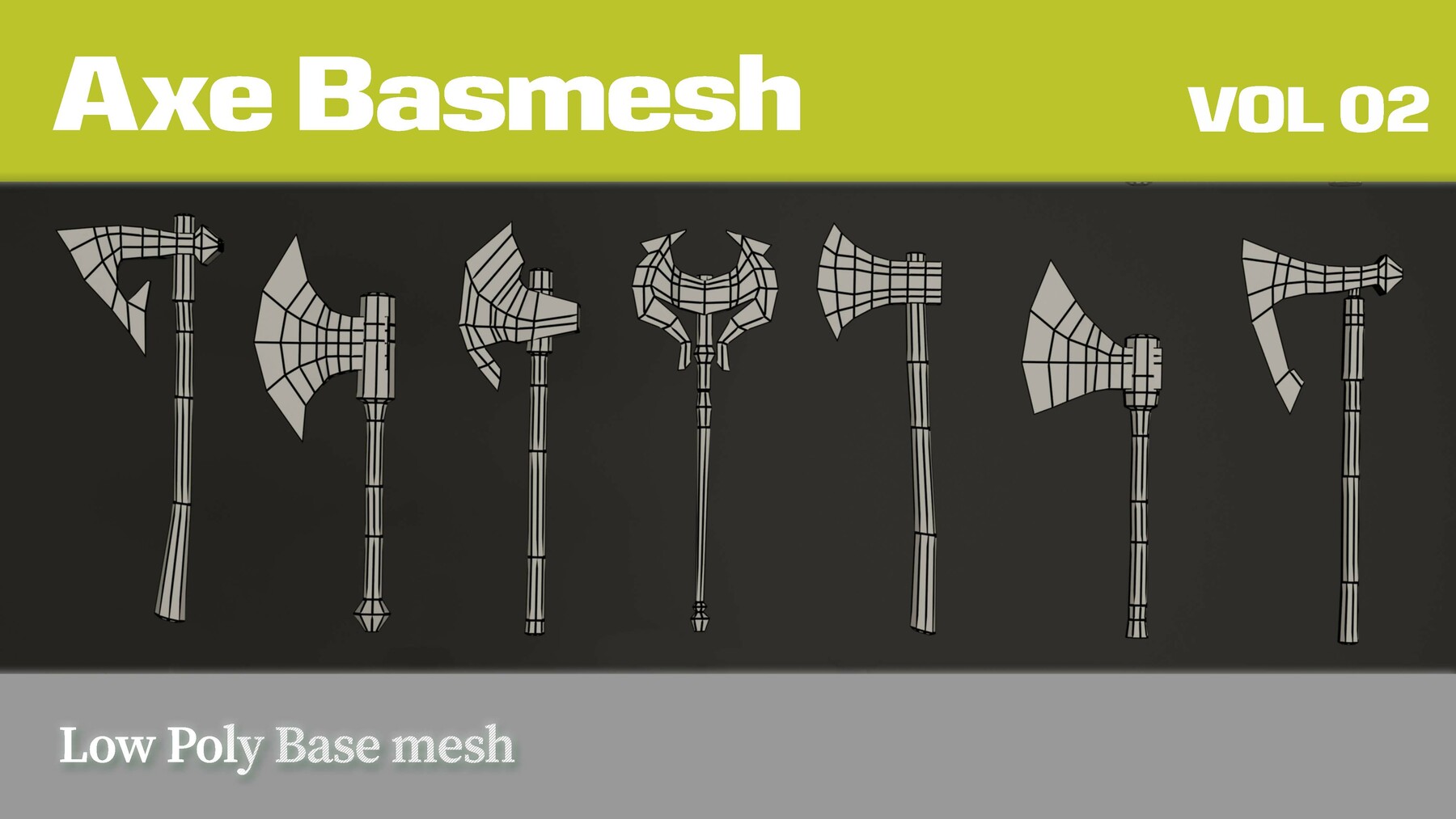ArtStation - Axe Base Mesh VOL2 | Game Assets