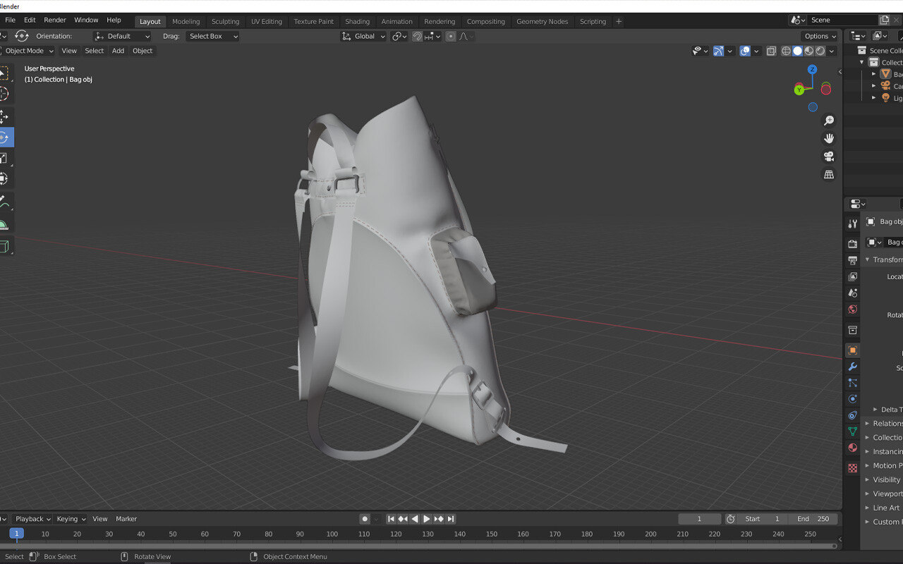 ArtStation - Backpack Marvelous Designer project | Game Assets