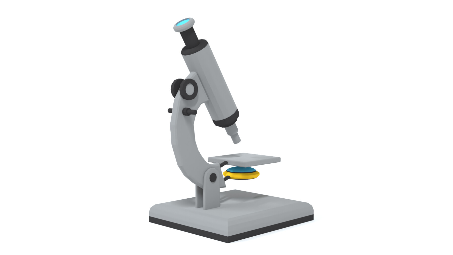 ArtStation - Low Poly Cartoon Microscope | Game Assets