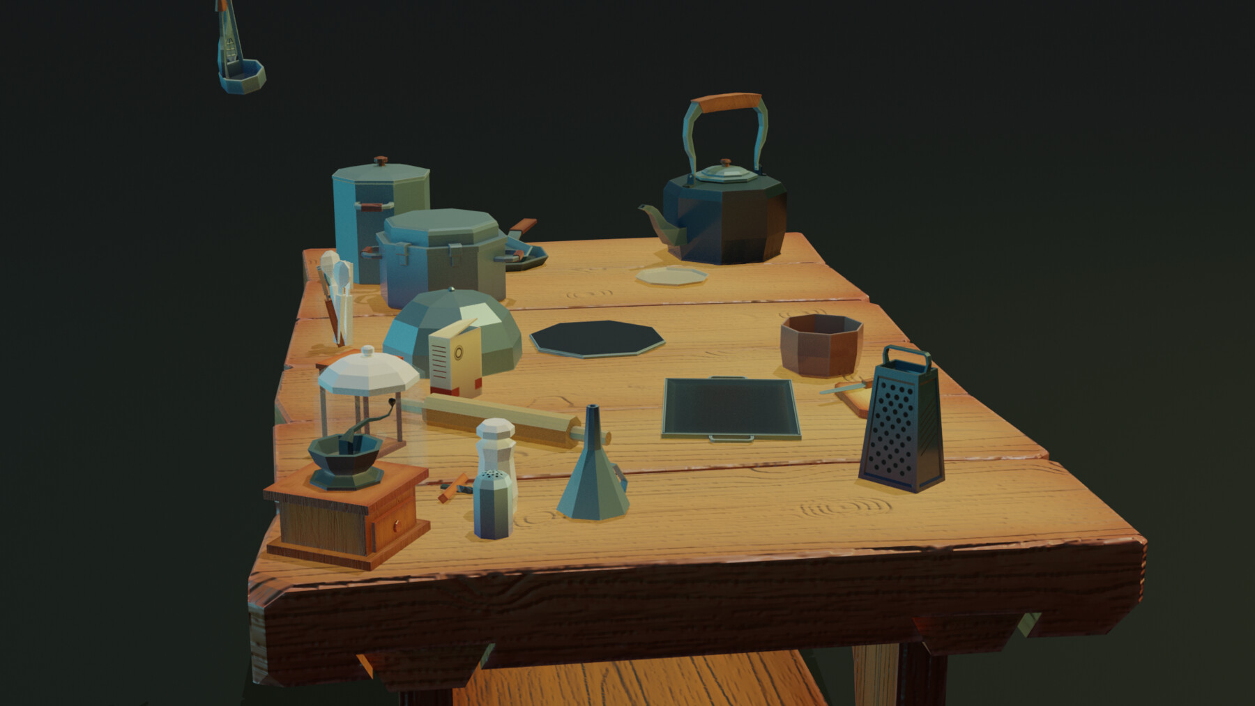 ArtStation - Tableware textured low-poly game ready assets pack | Game ...