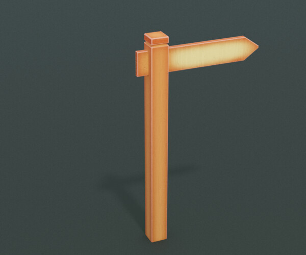 ArtStation - Signposts textured low-poly game ready assets pack | Game ...