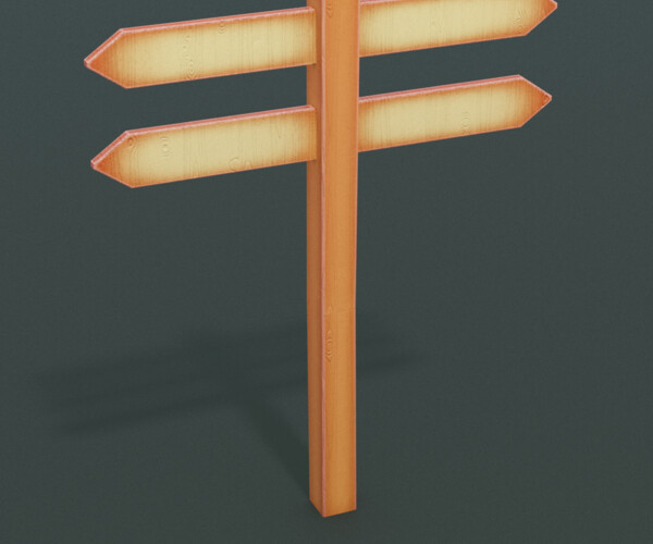 ArtStation - Signposts textured low-poly game ready assets pack | Game ...