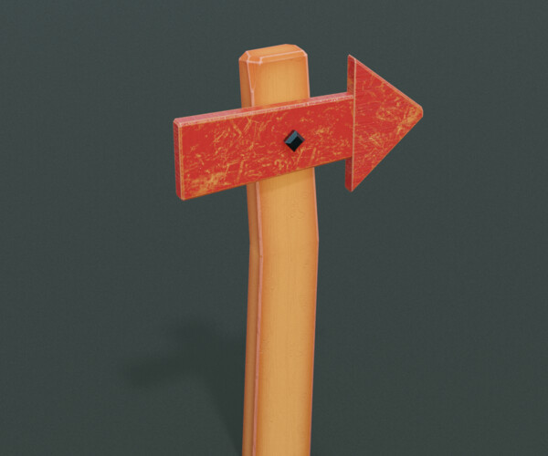 ArtStation - Signposts textured low-poly game ready assets pack | Game ...