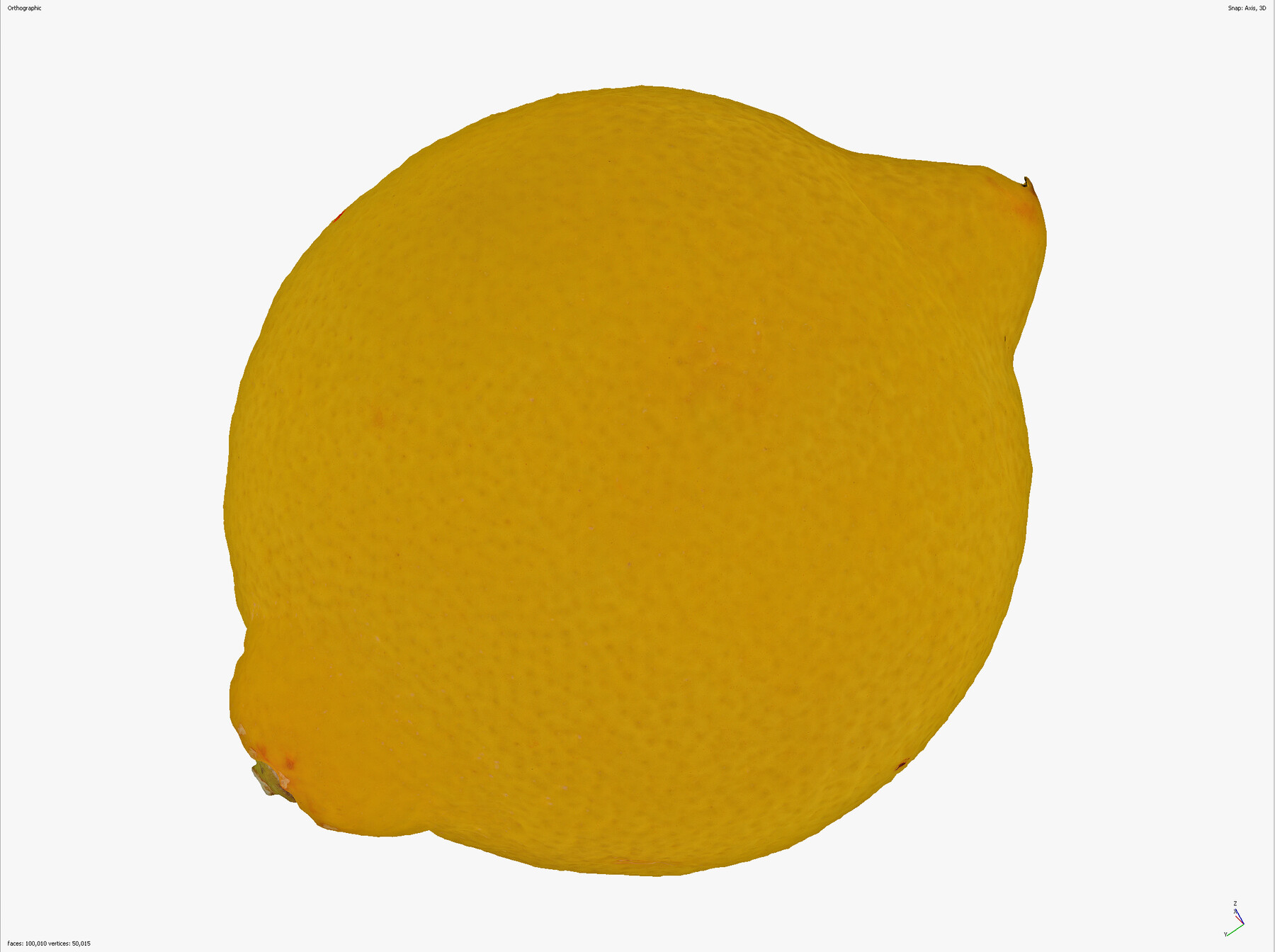 ArtStation - LEMON FRUIT 3D MODEL - LOW POLY \ HIGH POLY - CROSS ...