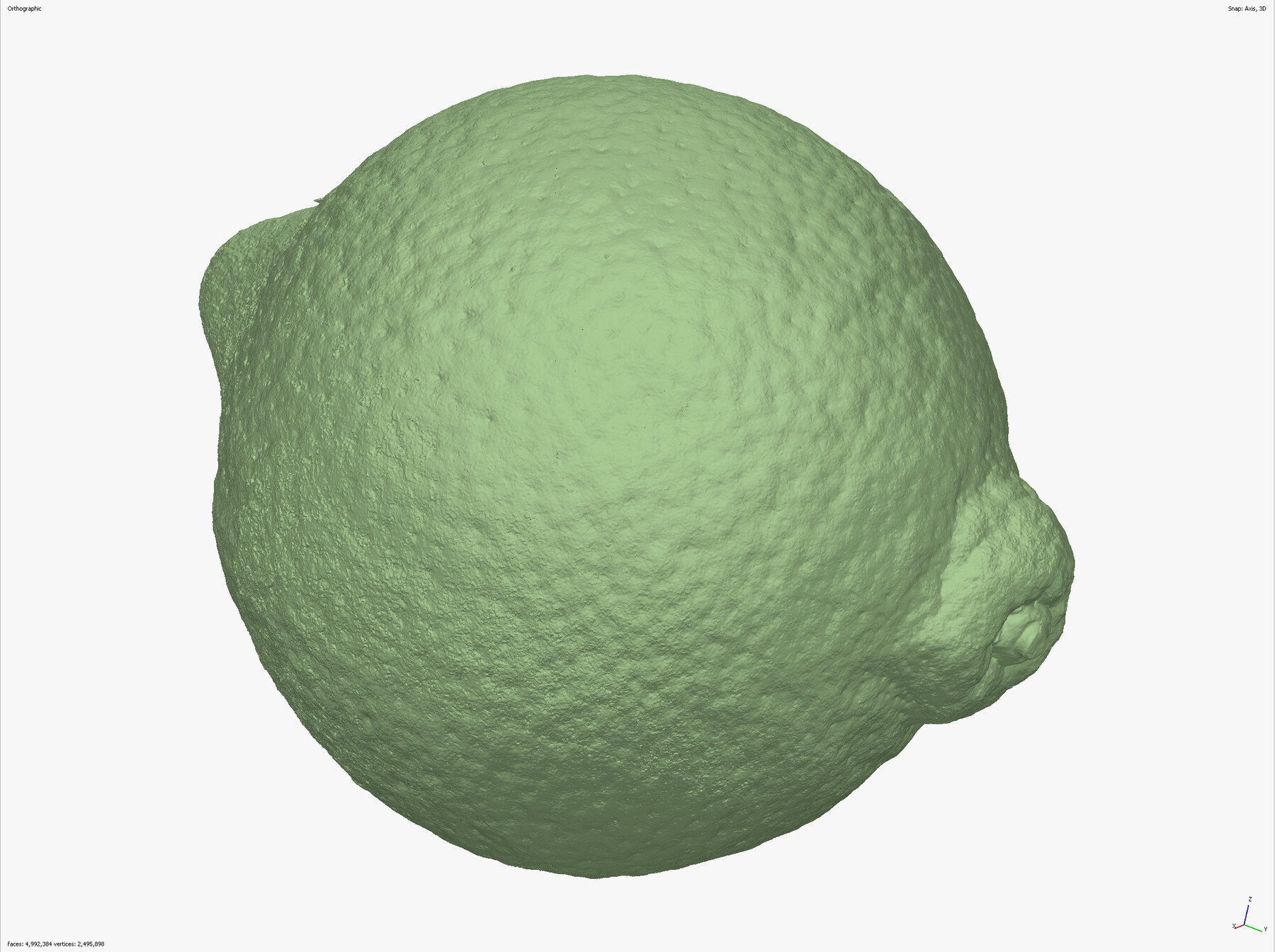 ArtStation - LEMON FRUIT 3D MODEL - LOW POLY \ HIGH POLY - CROSS ...