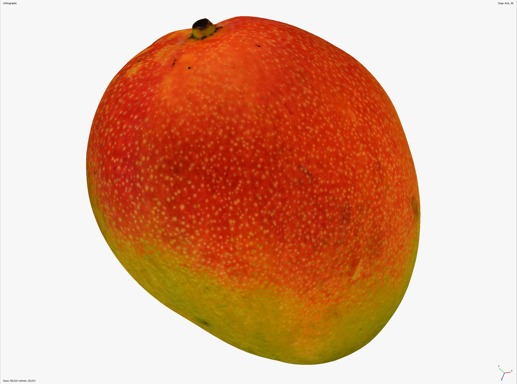 ArtStation - MANGO FRUIT 3D MODEL - LOW POLY \ HIGH POLY - CROSS ...