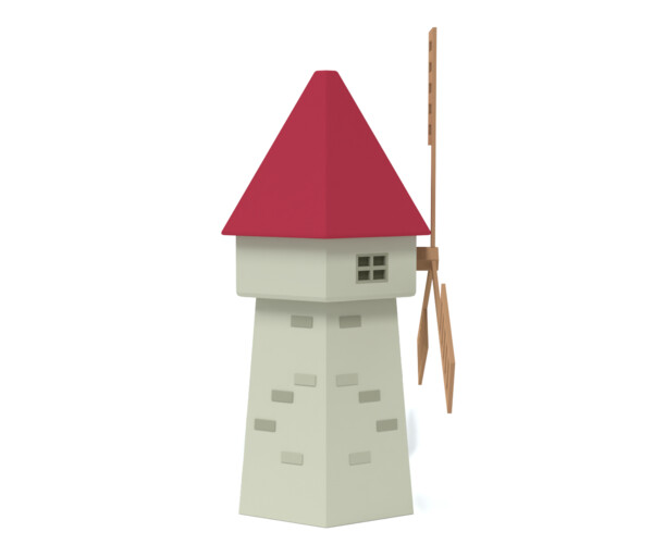 ArtStation - Low Poly Cartoon Windmill | Game Assets