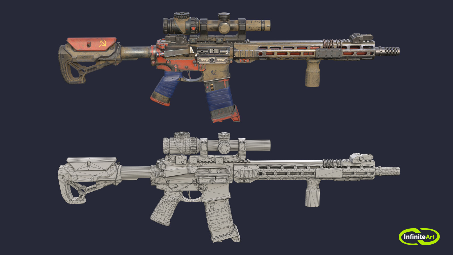 ArtStation - Rifle | Game Assets