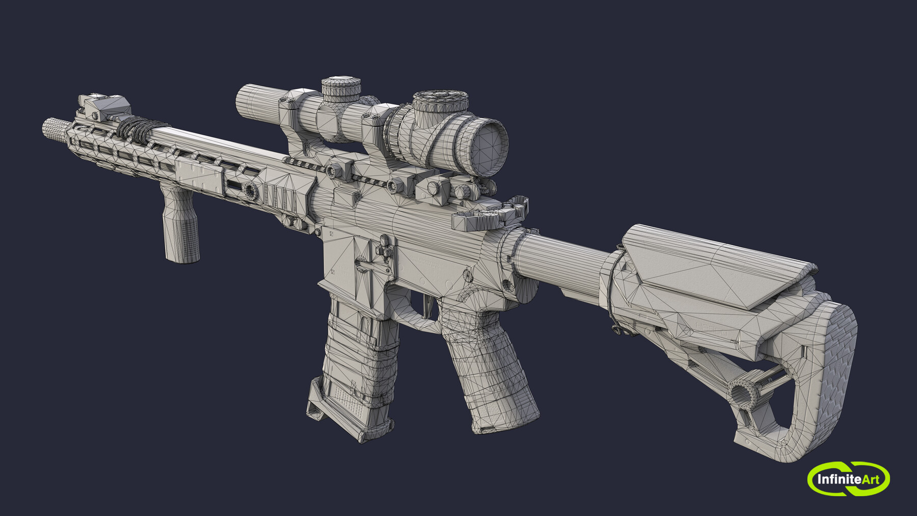 ArtStation - Rifle | Game Assets