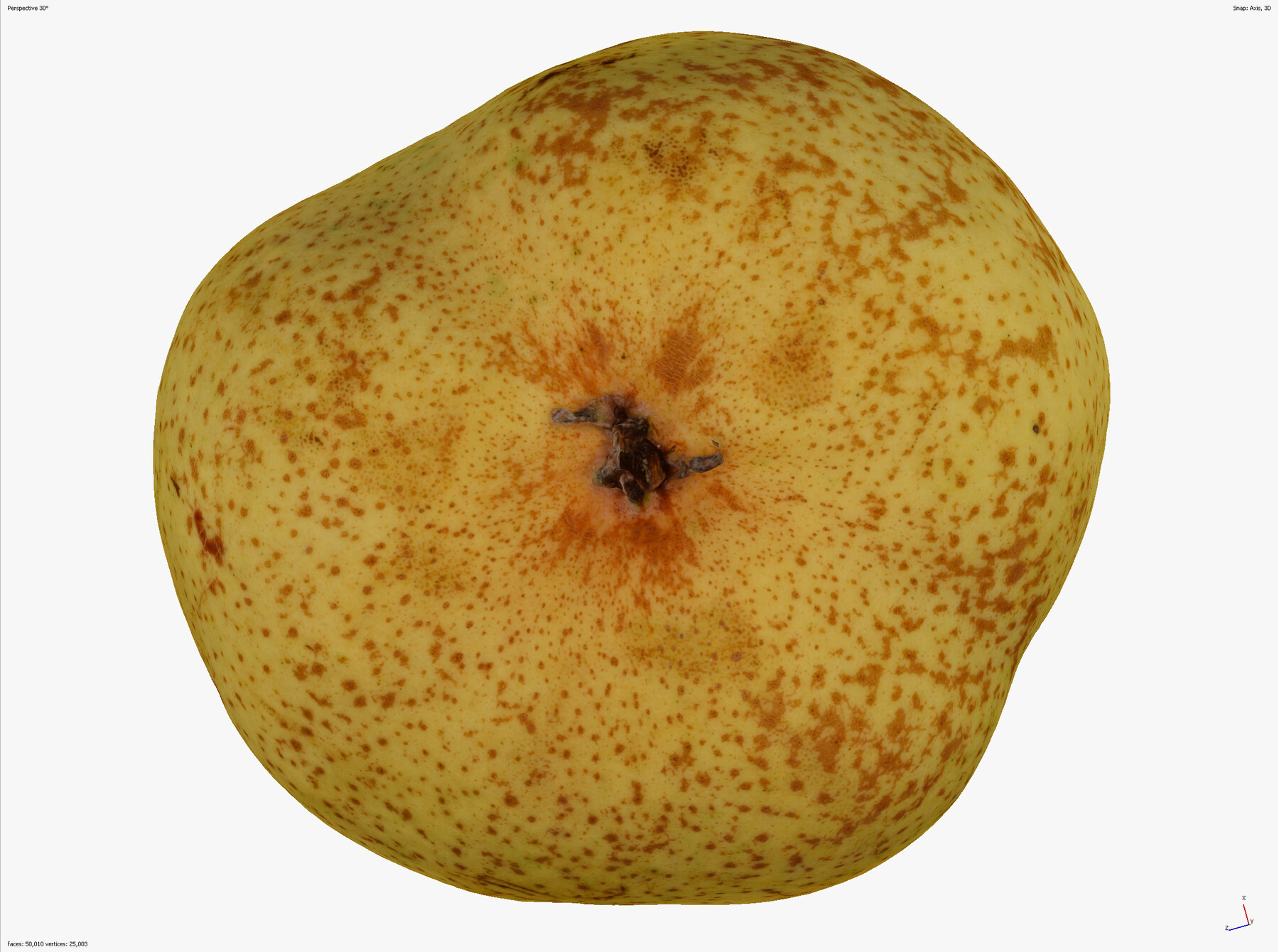 ArtStation - PEAR FRUIT #2 LOW POLY \ HIGH POLY 3D MODEL - CROSS ...