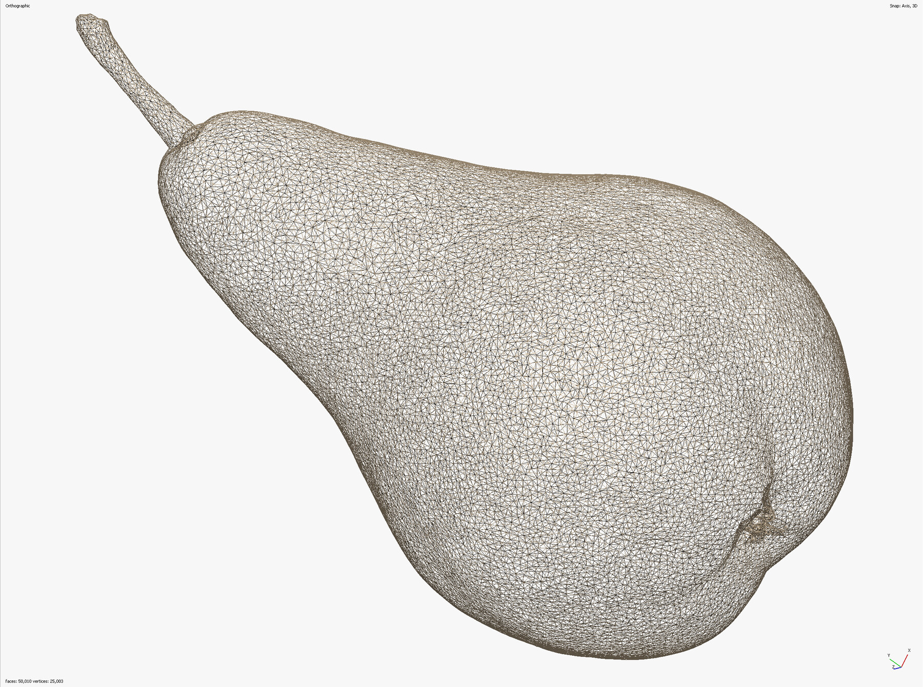 ArtStation - PEAR FRUIT #2 LOW POLY \ HIGH POLY 3D MODEL - CROSS ...