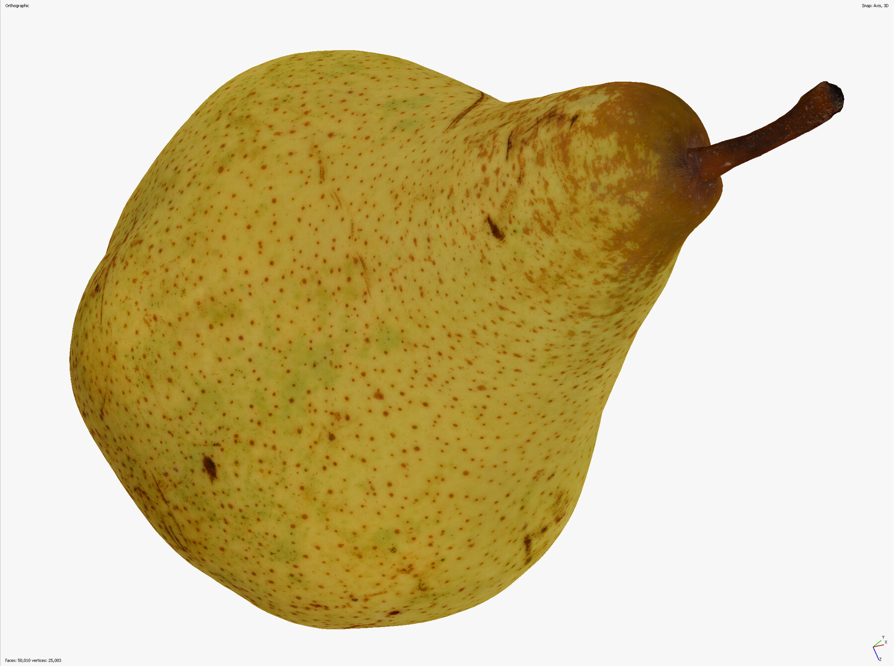 ArtStation - PEAR FRUIT #2 LOW POLY \ HIGH POLY 3D MODEL - CROSS ...