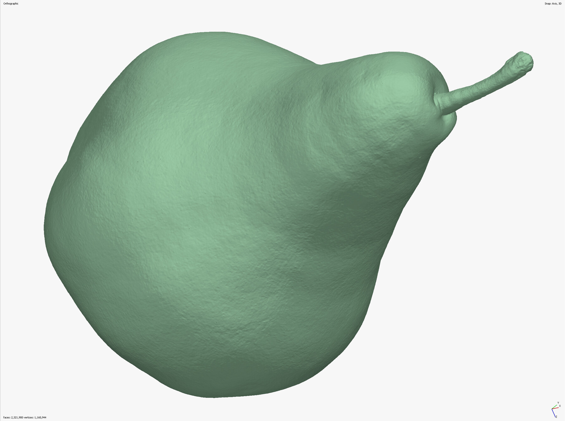 ArtStation - PEAR FRUIT #2 LOW POLY \ HIGH POLY 3D MODEL - CROSS ...