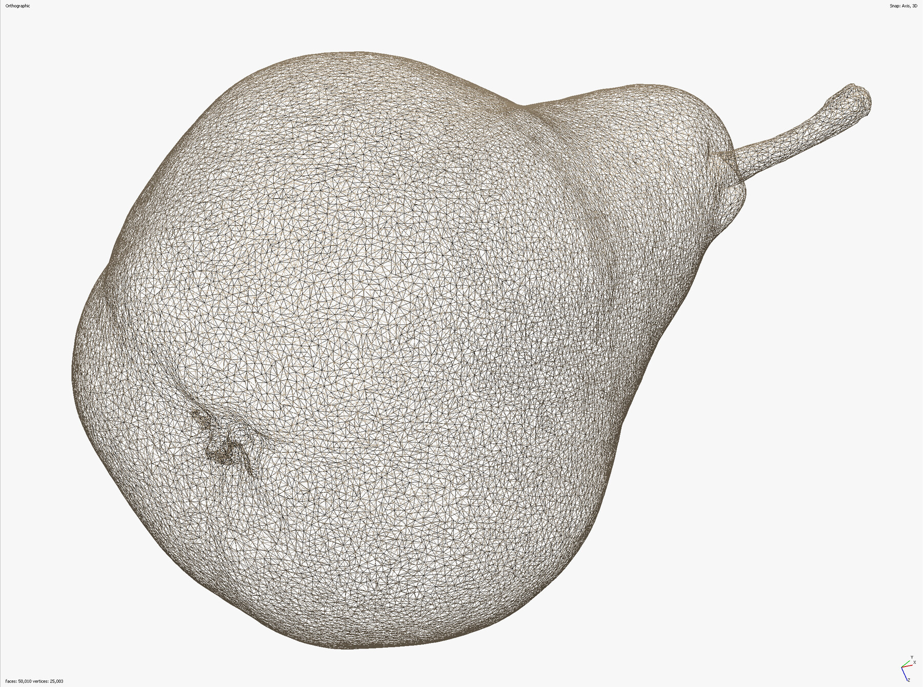 ArtStation - PEAR FRUIT #2 LOW POLY \ HIGH POLY 3D MODEL - CROSS ...