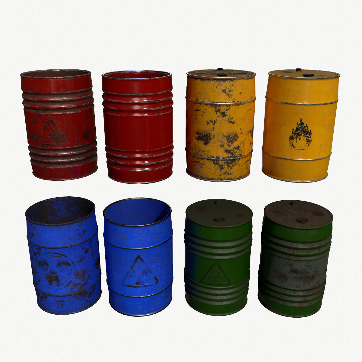 ArtStation - Barrel Set | Game Assets