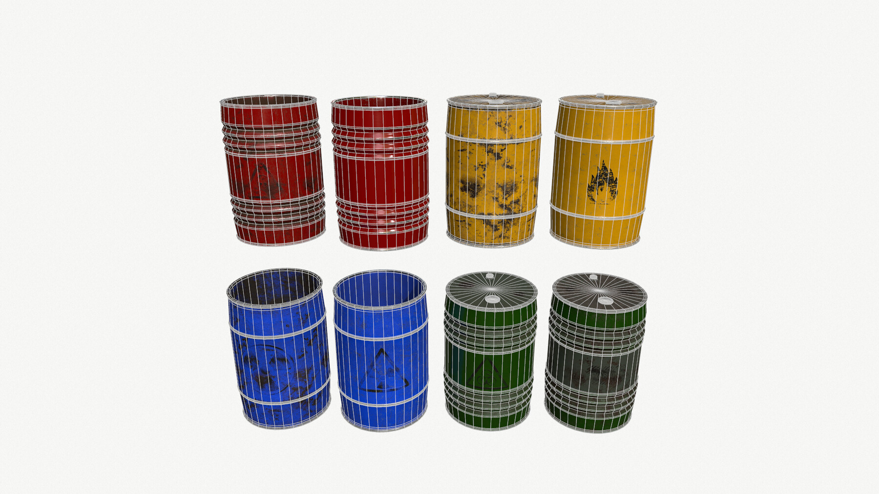 ArtStation - Barrel Set | Game Assets