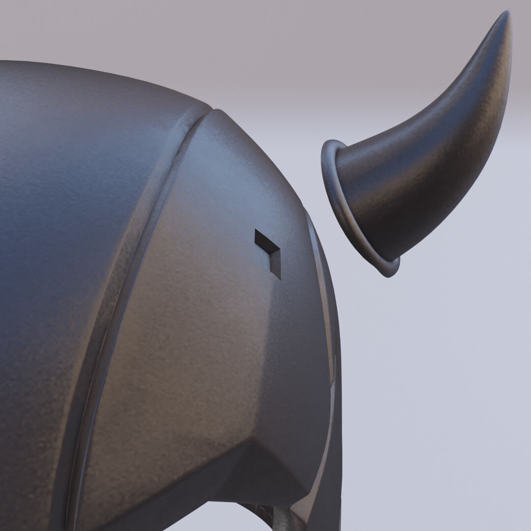 ArtStation - Printable Devil Helmet 3D model | Game Assets