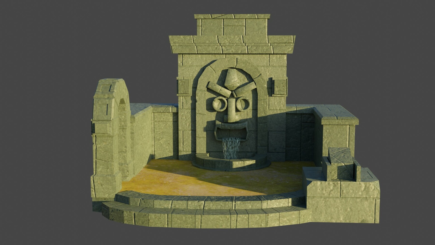 ArtStation - Simple Water fall Game Environment - Game Ready - PBR ...