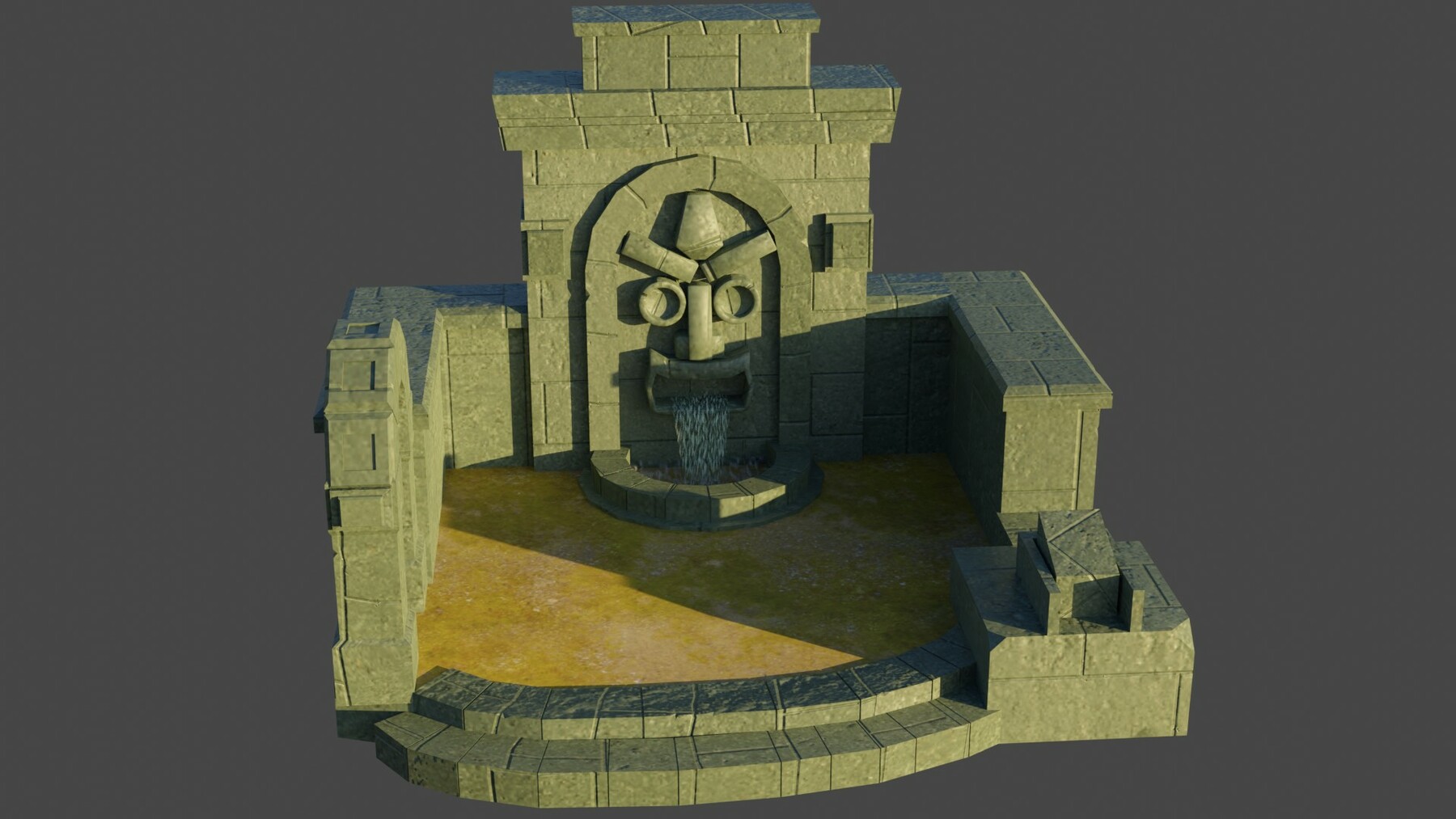 ArtStation - Simple Water fall Game Environment - Game Ready - PBR ...