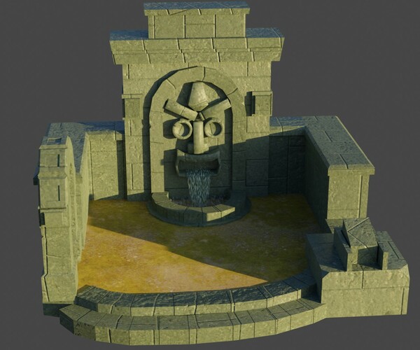 ArtStation - Simple Water fall Game Environment - Game Ready - PBR ...