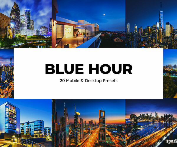 ArtStation - 20 Blue Hour LUTs & Lightroom Presets | Resources