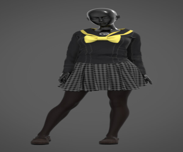 ArtStation - YASOGAMI HIGHSCHOOL SAILOR UNIFORM(PERSONA 4) | Game Assets