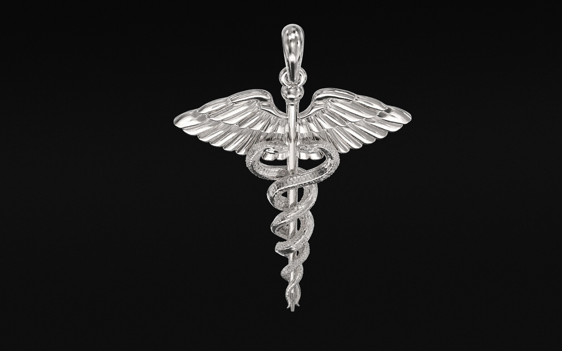 ArtStation - New caduceus pendant | Artworks