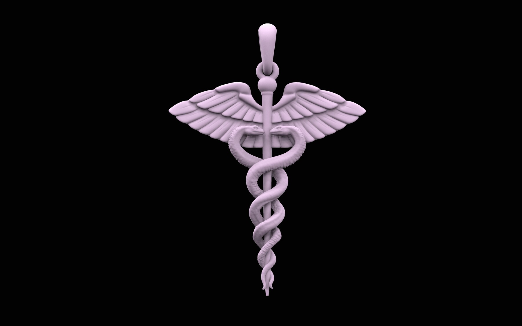 ArtStation - New caduceus pendant | Artworks