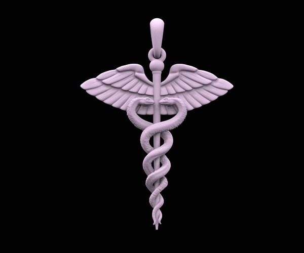 ArtStation - New caduceus pendant | Artworks
