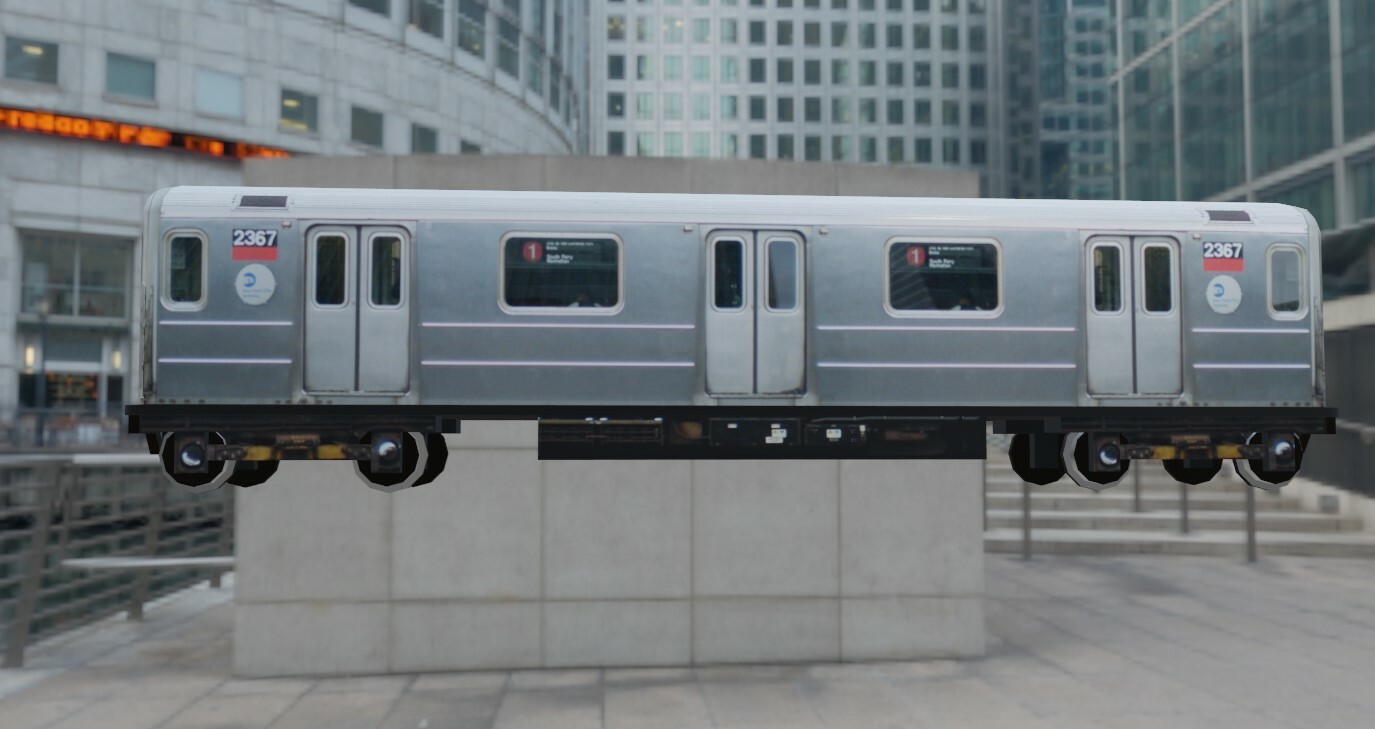 ArtStation - Subway Train - Metro Low-poly 3D model | Game Assets