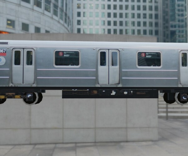 ArtStation - Subway Train - Metro Low-poly 3D model | Game Assets