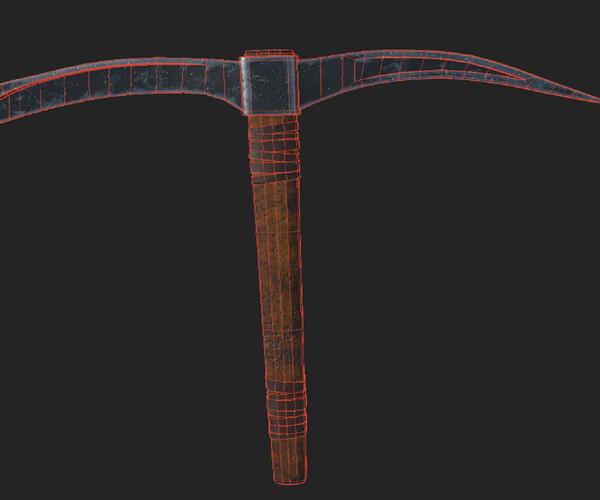 ArtStation - Pickaxe tool of labor PBR low-poly 3D model Low-poly 3D ...