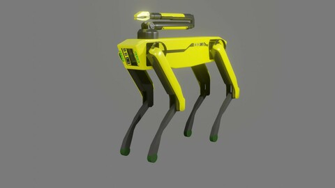 ArtStation - Boston Dynamics Dog with Arm - Low Poly PBR- Game Ready ...