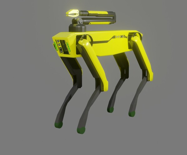 ArtStation - Boston Dynamics Dog with Arm - Low Poly PBR- Game Ready ...