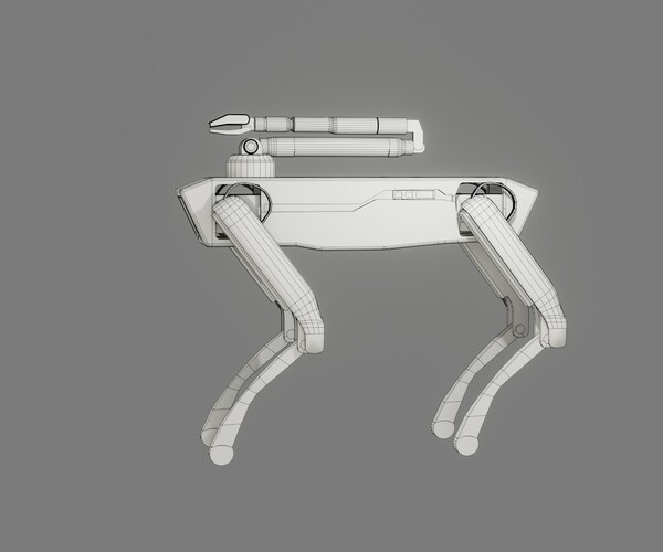 ArtStation - Boston Dynamics Dog with Arm - Low Poly PBR- Game Ready ...