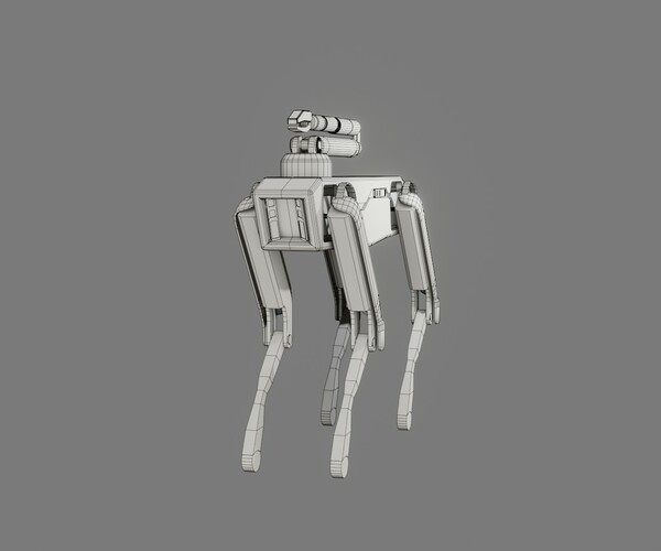 ArtStation - Boston Dynamics Dog with Arm - Low Poly PBR- Game Ready ...