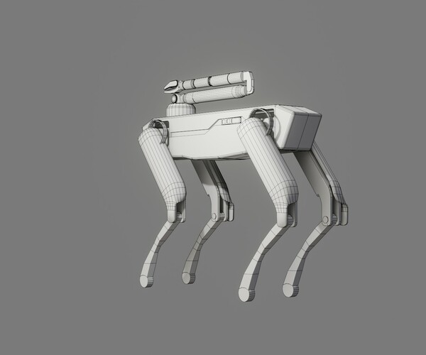 ArtStation - Boston Dynamics Dog with Arm - Low Poly PBR- Game Ready ...