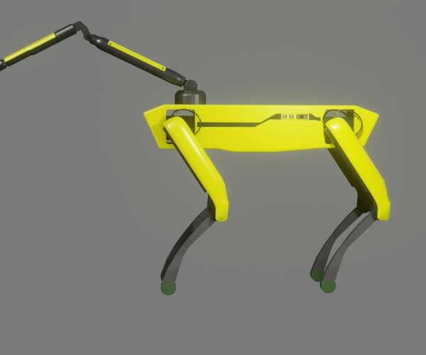 ArtStation - Boston Dynamics Dog with Arm - Low Poly PBR- Game Ready ...