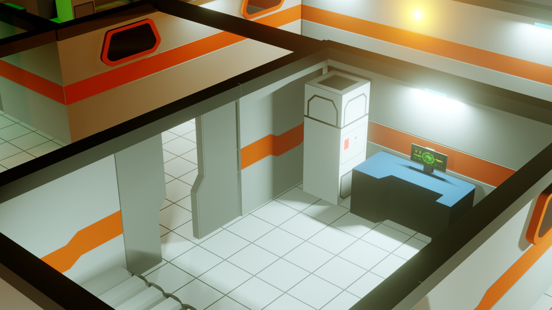 ArtStation - Modular Sci Fi Lab - Low Poly - Game ready - PBR | Game Assets