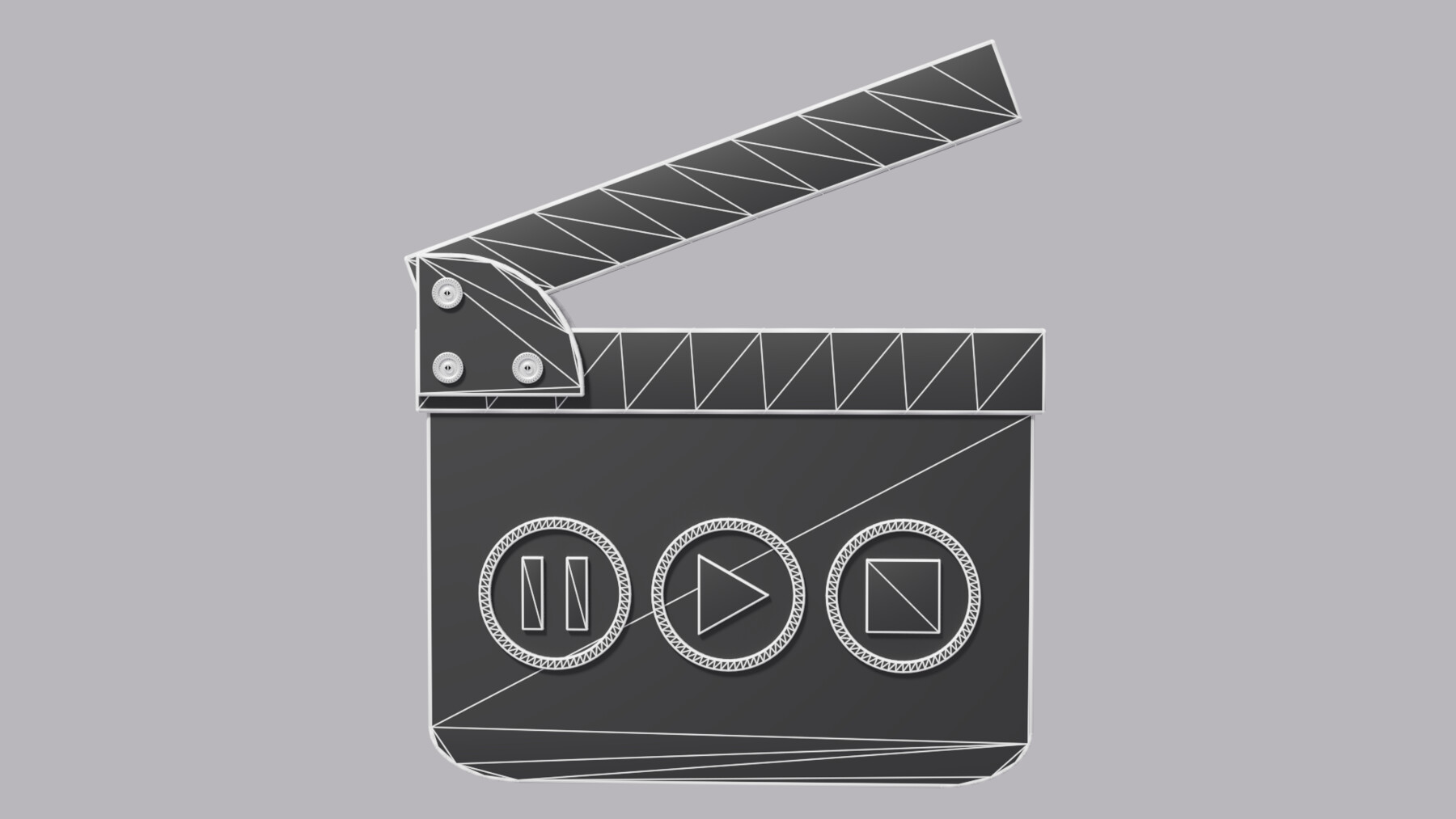 ArtStation - Cartoon Clapper Board 3D model | Game Assets