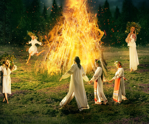 ArtStation - Pagan holiday of Ivan Kupala | Artworks