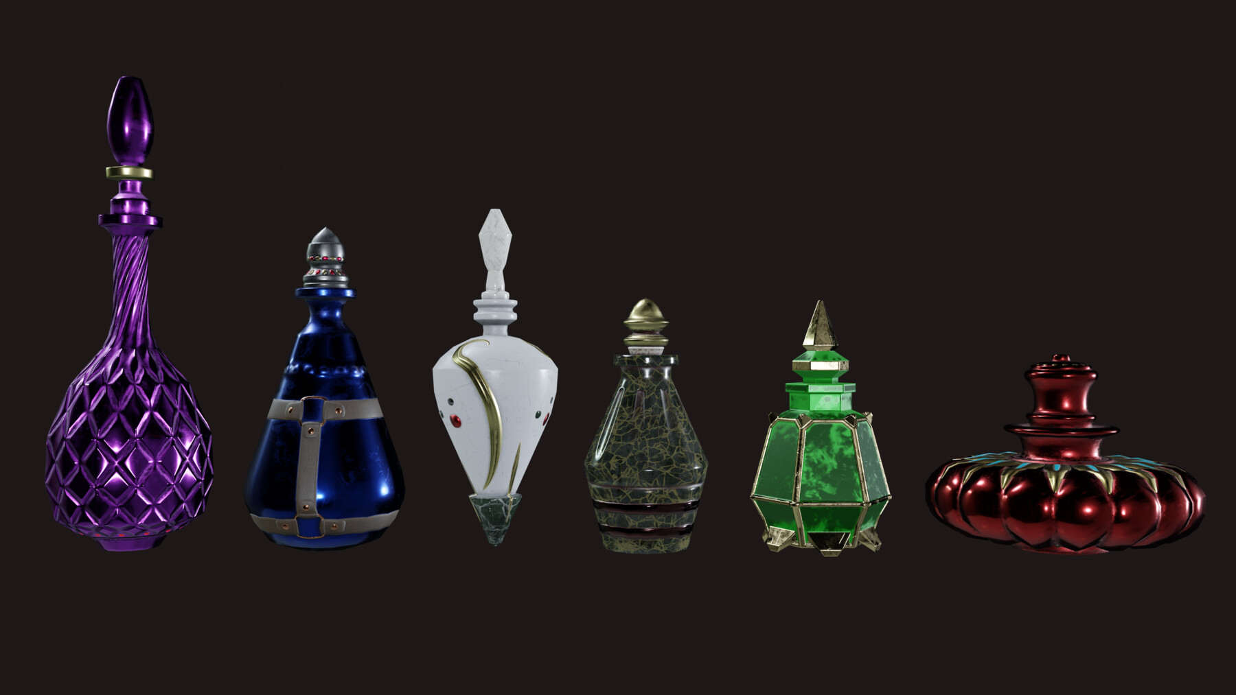 ArtStation - Fantasy Bottle Pack | Game Assets