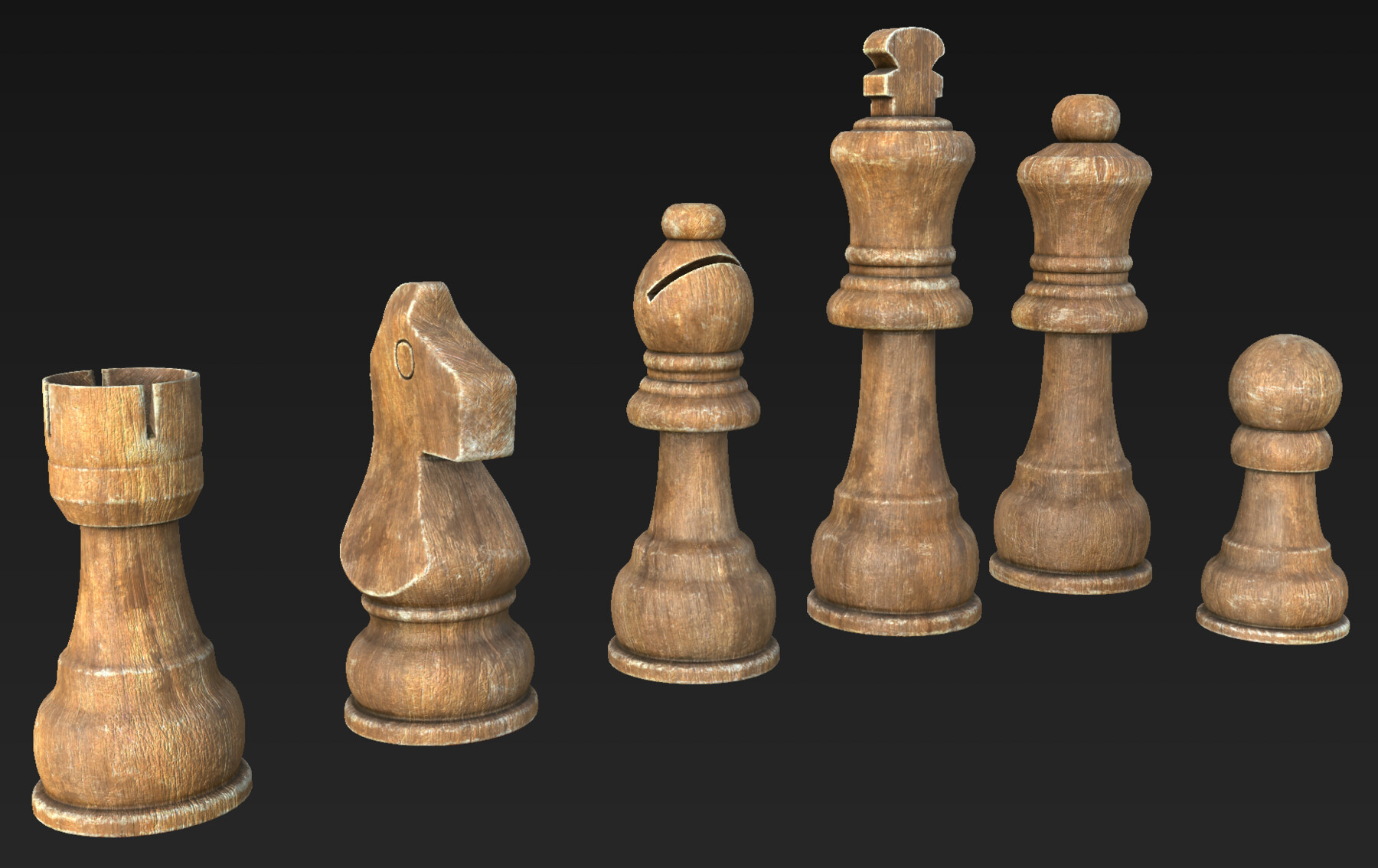 ArtStation - Chess Set WORN & NEW | Game Assets